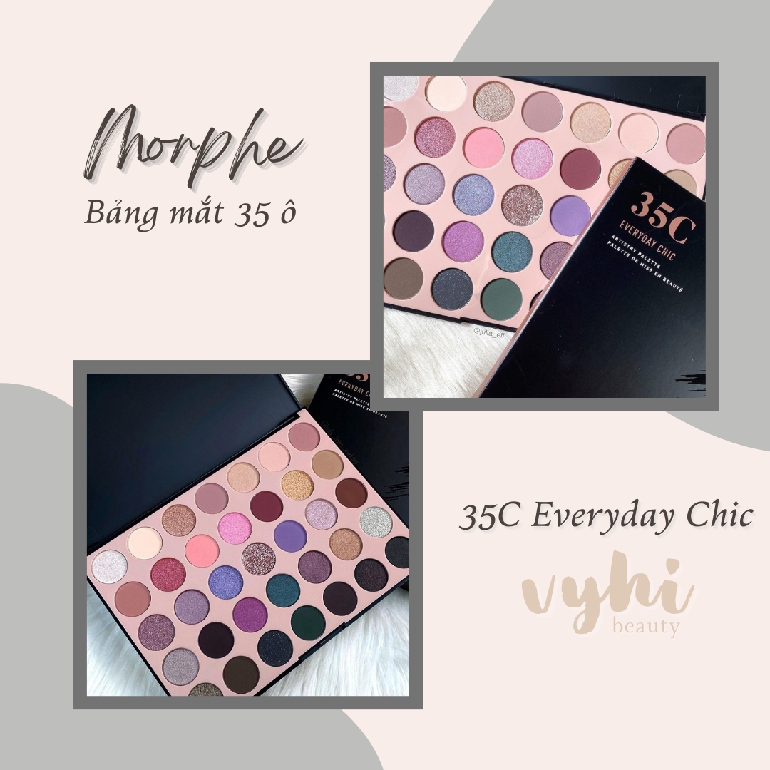 Tổng hợp bảng mắt Morphe 35 ô – Vy Hí Beauty