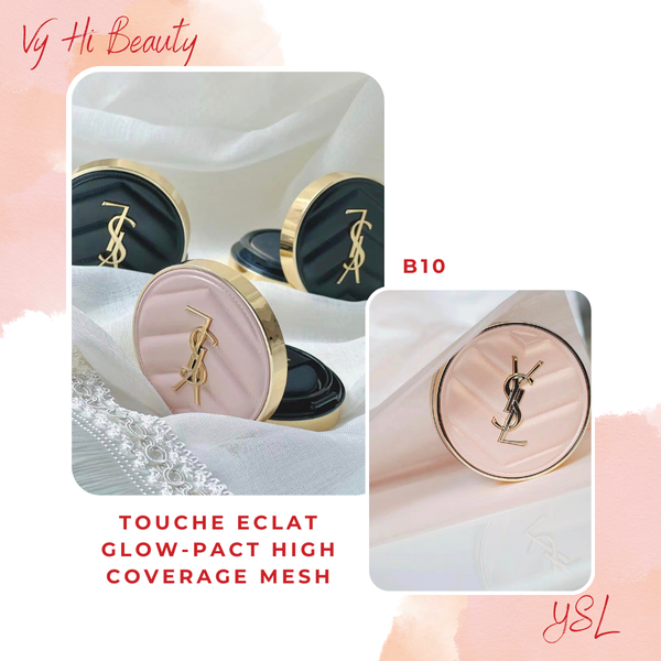 Cushion YSL Touche Eclat Glow-Pact High Coverage Mesh Mini 5g vỏ hồng ...