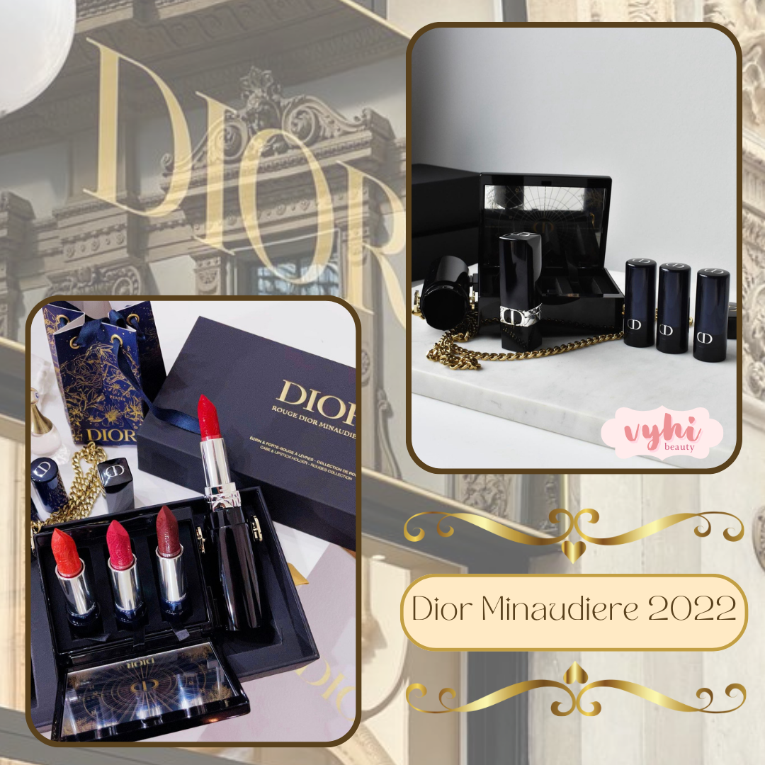 Set son Dior Rouge Miniaudiere 3 son mini và 1 son fullsize - full box ...