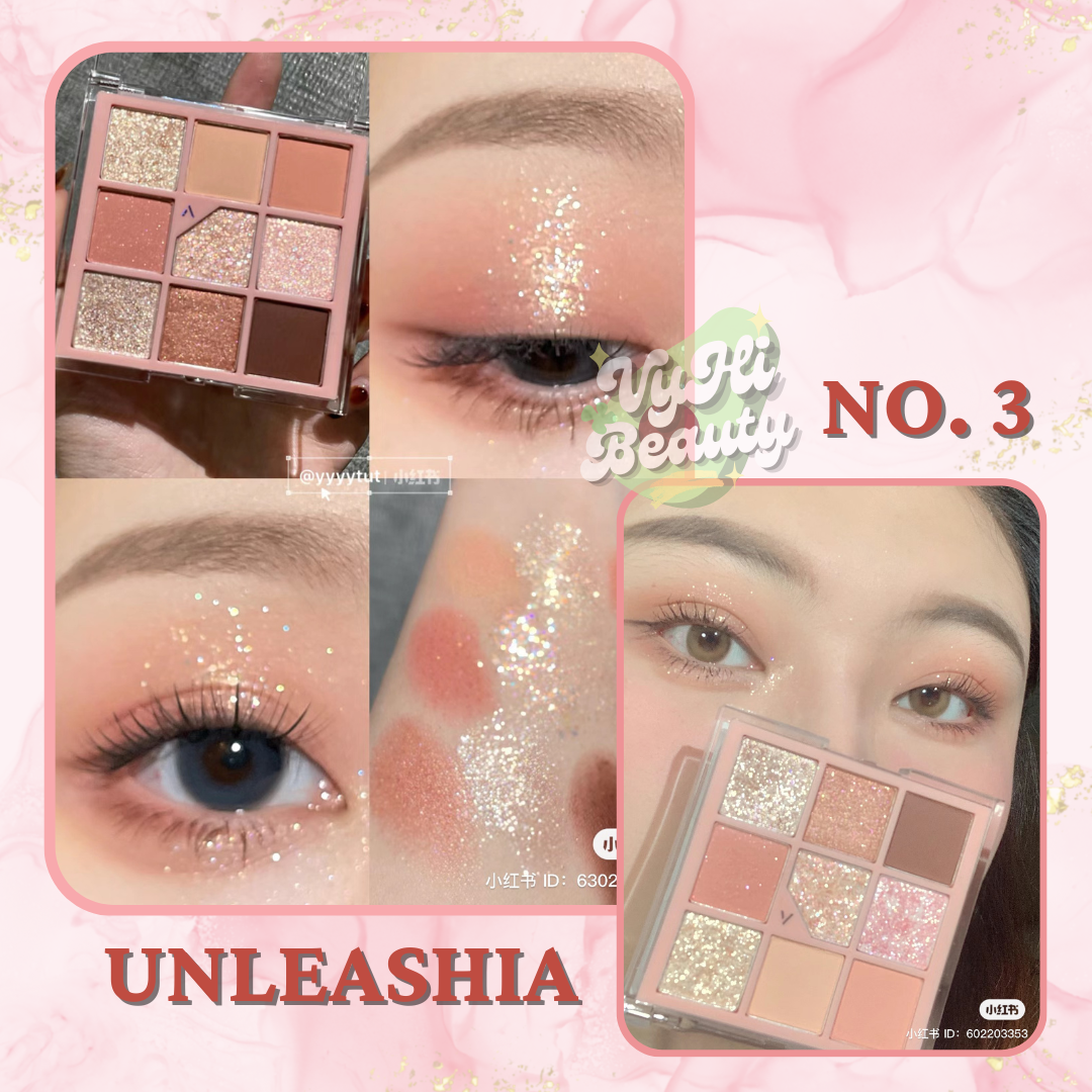 Bảng mắt Unleashia Glitterpedia 9 ô – Vy Hí Beauty