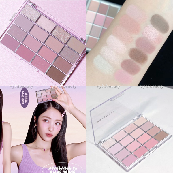 Bảng mắt Wakemake 04 Lavender Blurring 16 ô – Vy Hí Beauty