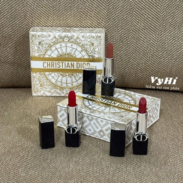 Set son Dior Rouge Dior 3 cây mini 3 x 1.5g – Vy Hí Beauty
