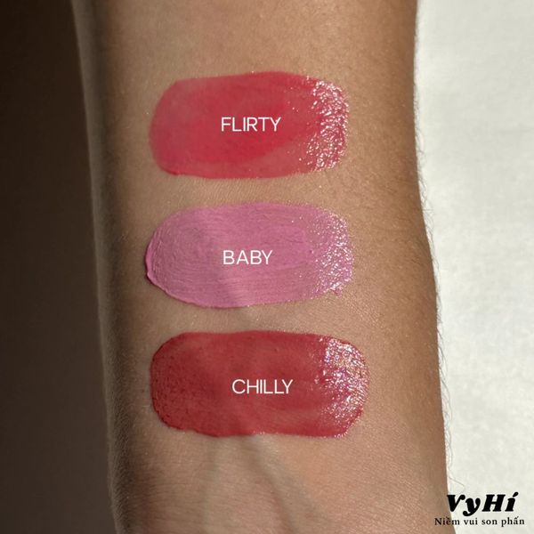 Set má kem Saie Mini Dew Blush Trio 3 x 7g – Vy Hí Beauty