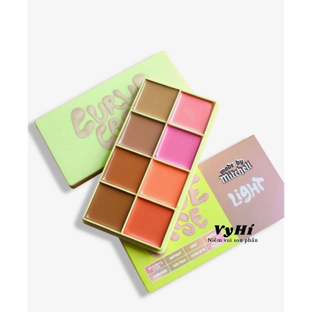 Bảng má kem Made By Mitchell Curve Case 8 ô x 8.5g – Vy Hí Beauty