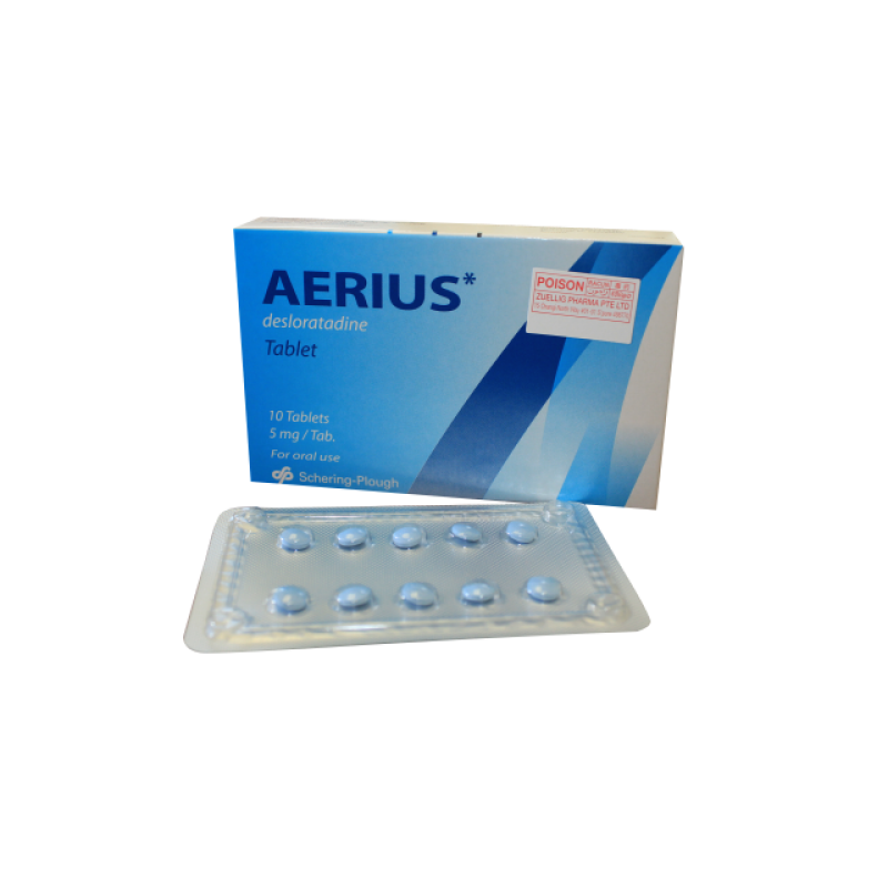 Aerius 5Mg Hộp 1 vỉ Bỉ – Vicpharma