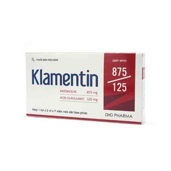 Klamentin 1G Hộp 2 vỉ x 7 viên DHG – Vicpharma