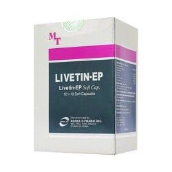 Livertin EP hộp 10 vỉ x 10 viên Hàn Quốc – Vicpharma
