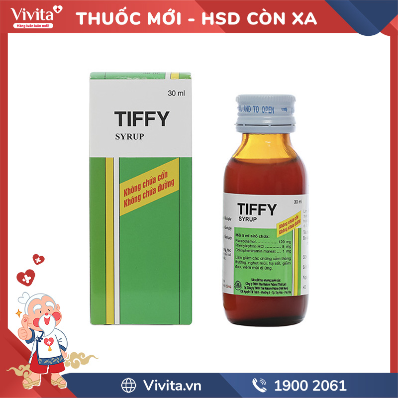 Tiffy Siro chai 30ml NAKORN – Vicpharma