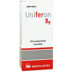 Uniferon B9 Hộp 3 vỉ x 10 viên Mediplantex – Vicpharma