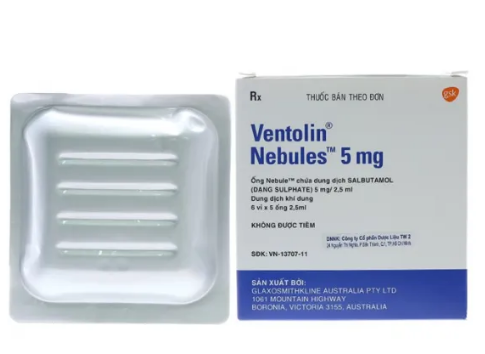 Ventolin 5mg Hộp 6 vỉ x 5 ống Australia – Vicpharma