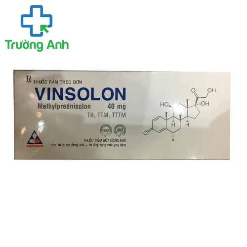 Vinsolon 40mg Hộp 1 lọ + 1 ống pha tiêm Vinphaco – Vicpharma