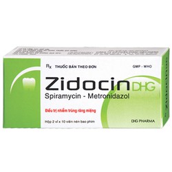 Zidocin Hộp 2 vỉ x 10 viên DHG – Vicpharma