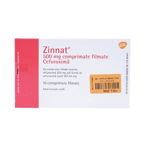 Zinnat 500 Hộp 1 vỉ x 10 viên GSK – Vicpharma