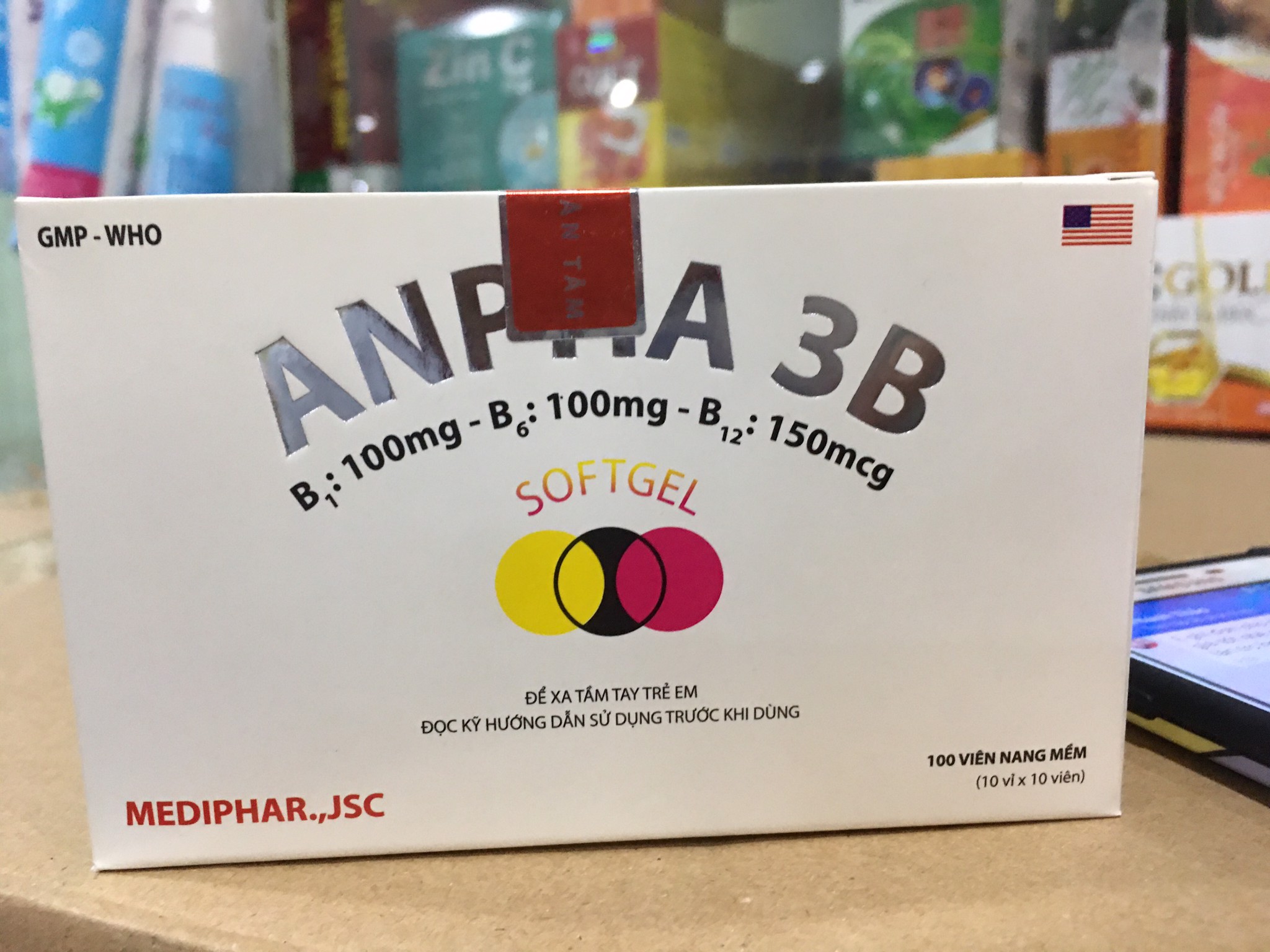 Anpha 3B Hộp 10 vỉ Mediphar – Vicpharma
