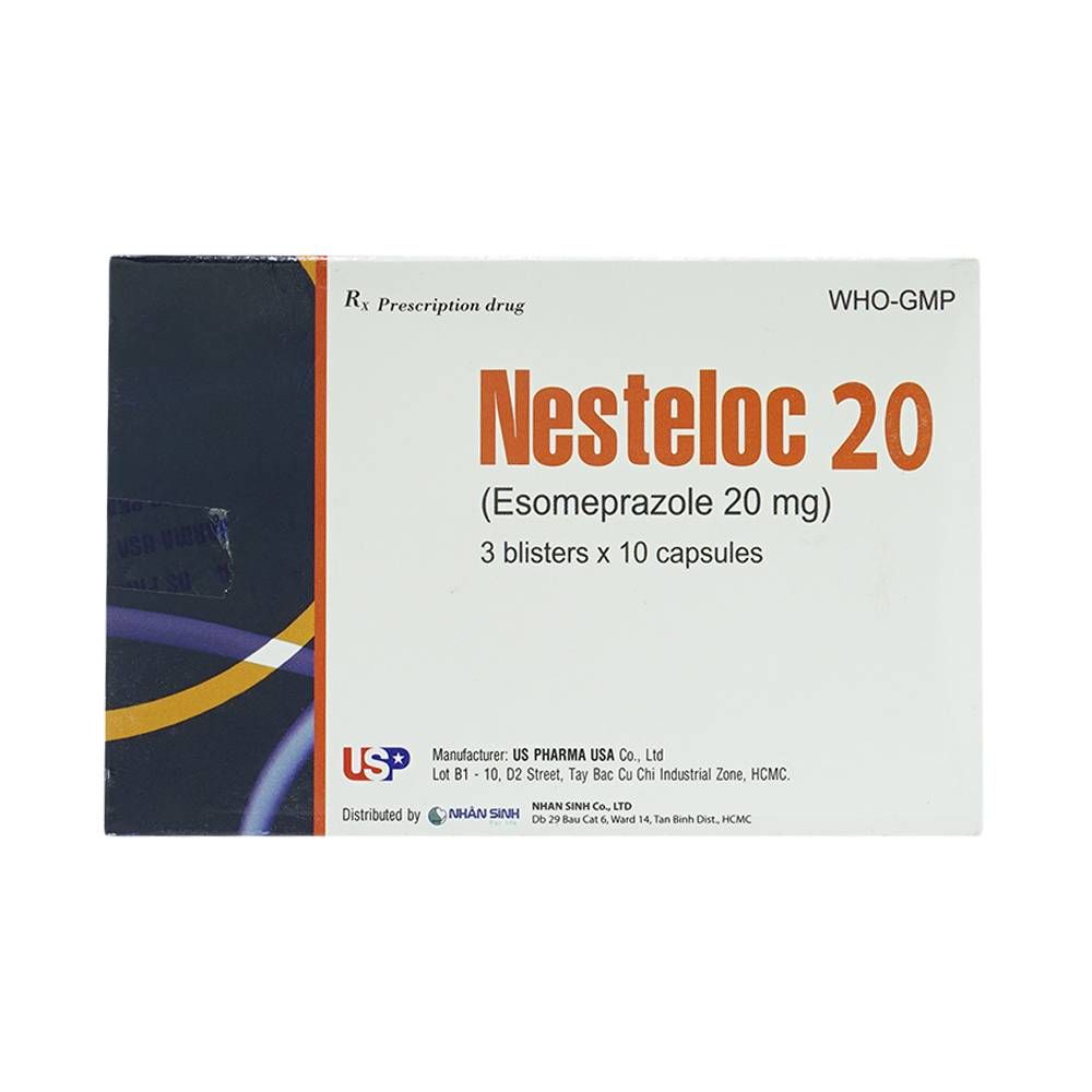 Nesteloc Eso 20mg hộp 30 viên USP – Vicpharma