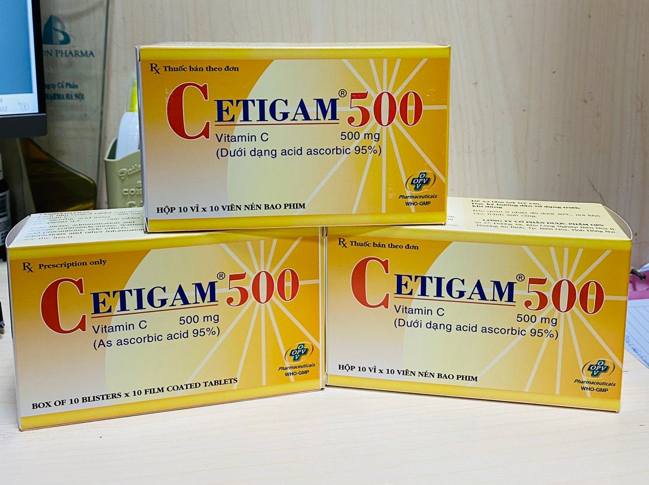 Cetigam Vitamin C 500mg hộp 100 viên OPV – Vicpharma
