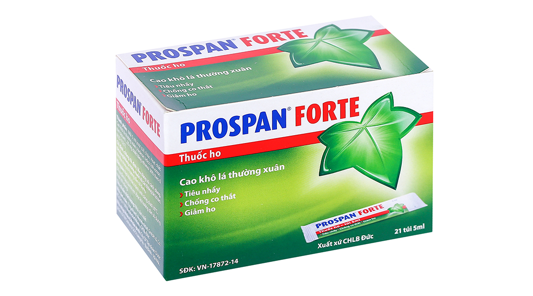 Prospan forte hộp 31 gói * 5ml – Vicpharma
