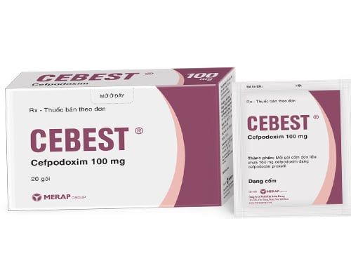Cebest Cefpodoxim 100mg hộp 20 gói Merap – Vicpharma