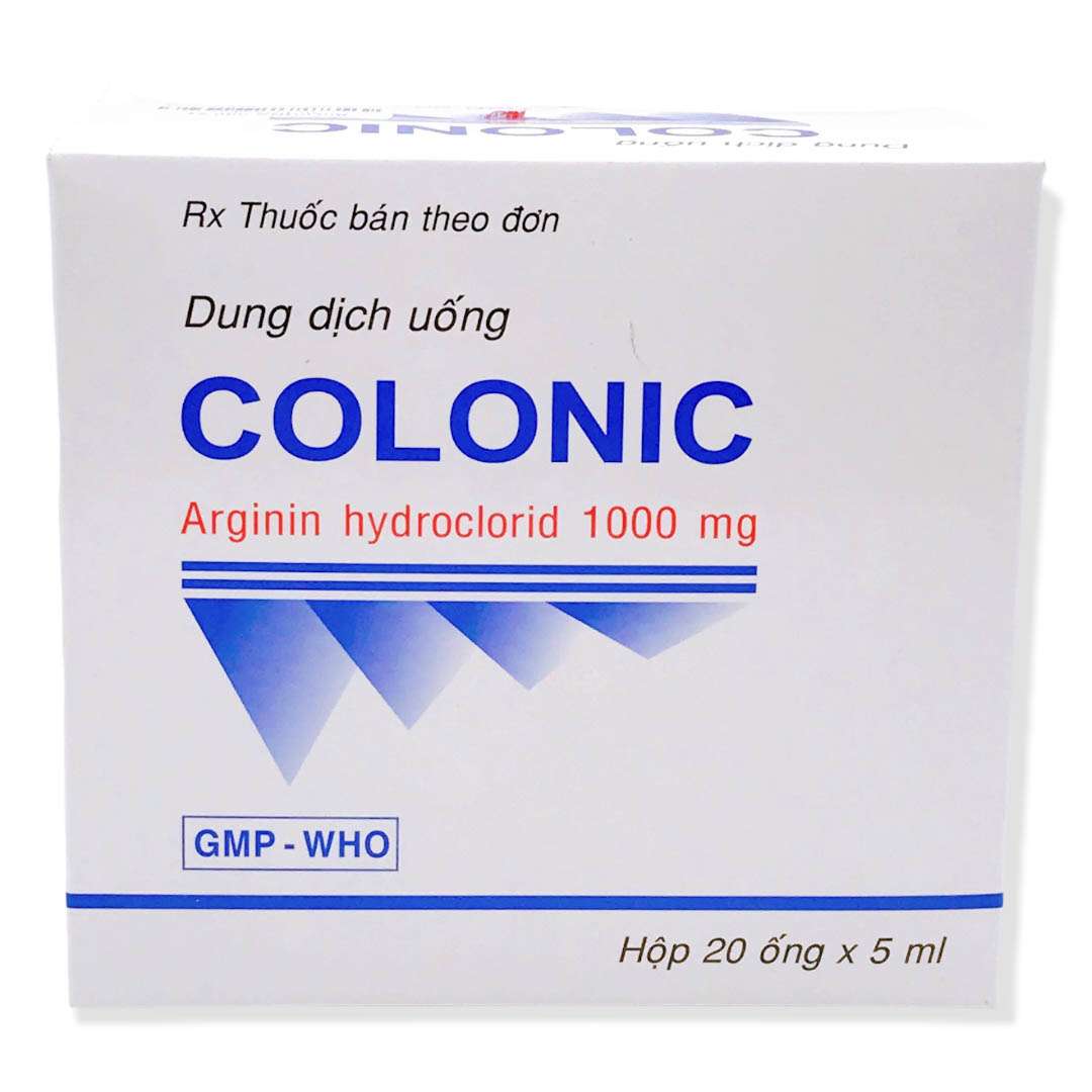 Colonic Arginine 1g hộp 20 ống Nic – Vicpharma