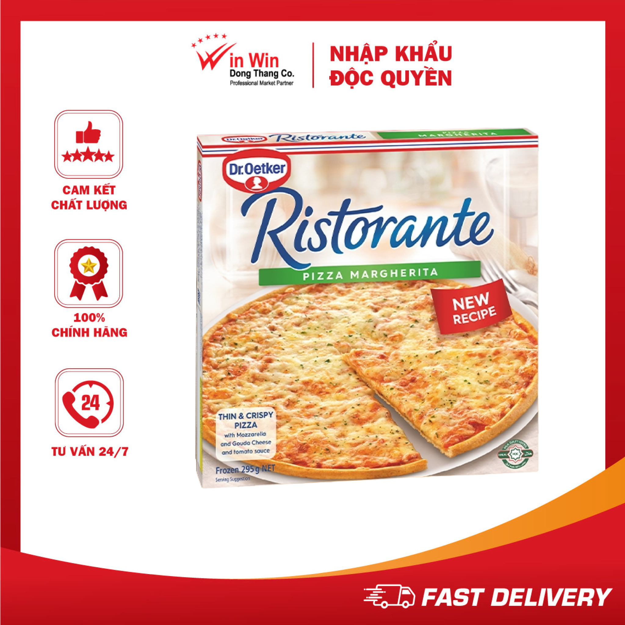 Pizza Ristorante Margherita Dr. Oetker 295g - Nhập Khẩu Đức – Công ty TNHH TM DV Tiếp Thị Đồng Thắng