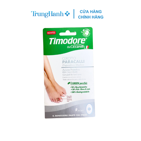 Miếng dán đệm hỗ trợ loại bỏ mụn cóc Timodore 9 miếng/gói - Timodore C ...