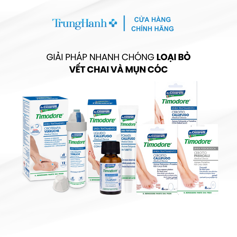 Miếng dán hỗ trợ mụn cóc Timodore 6 miếng/ gói - Timodore Corn Remove ...