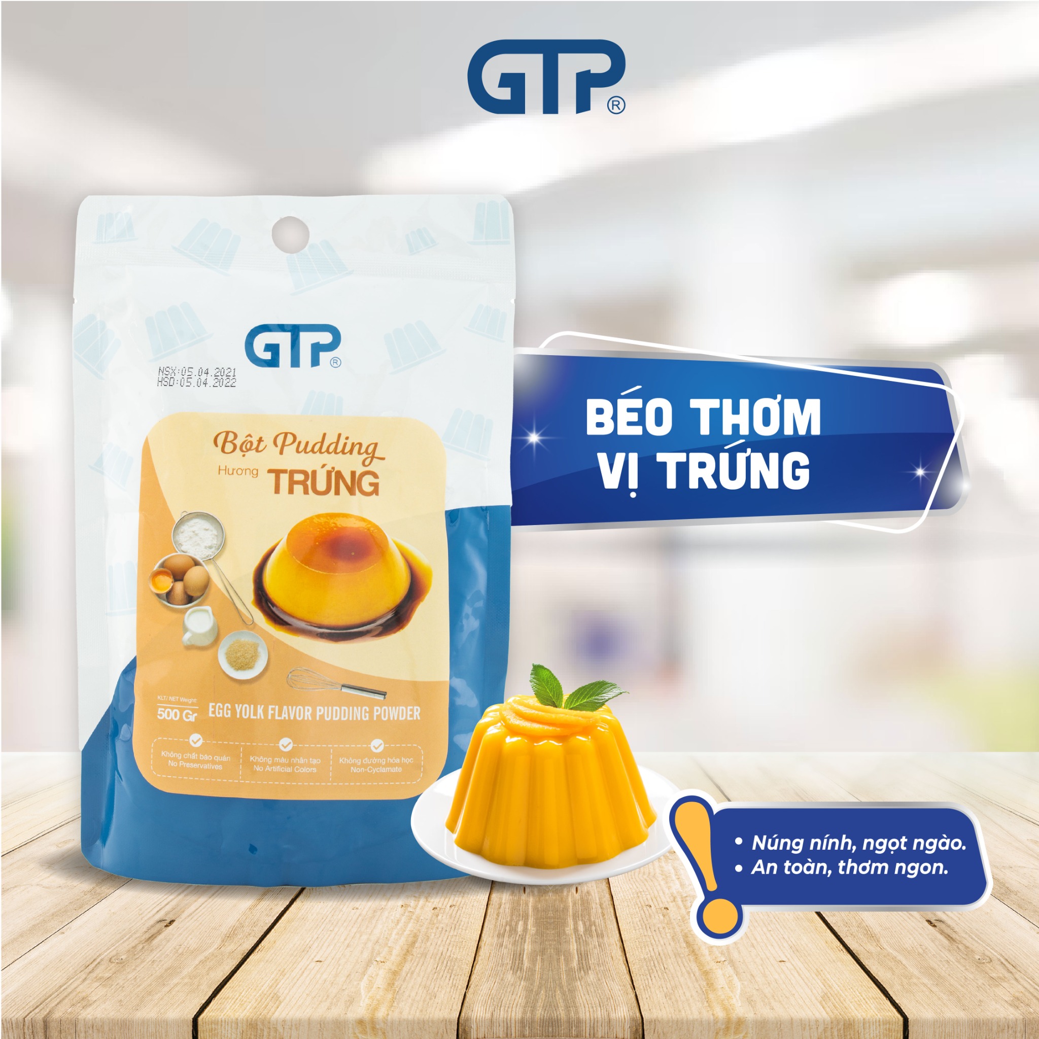 Bột Pudding GTP hương trứng – Nguyên Liệu Trà Sữa Gia Thịnh Phát