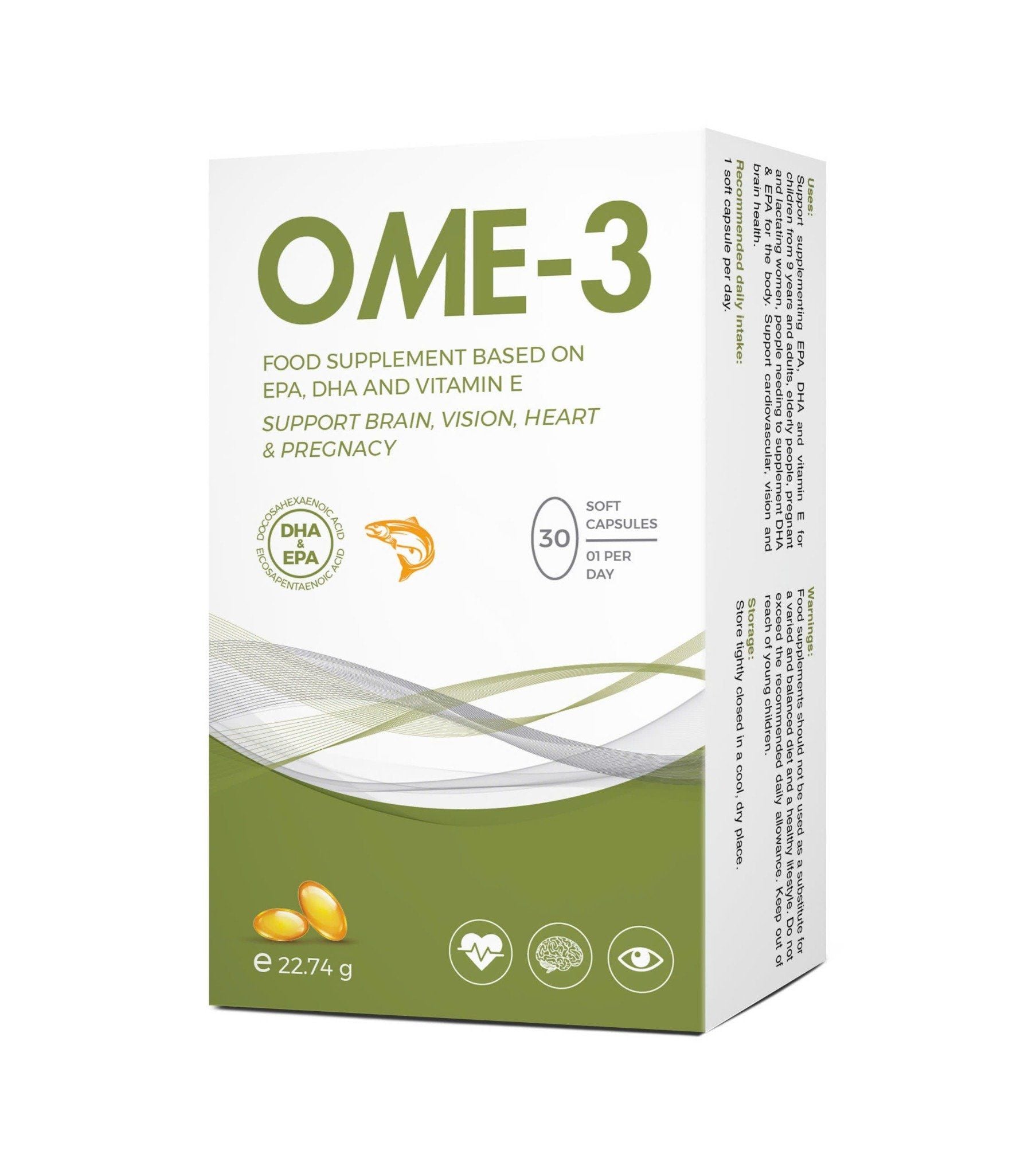 OME-3 "Dinh dưỡng vàng cho não bộ, sáng mắt, khỏe tim, giảm viêm, tinh ...