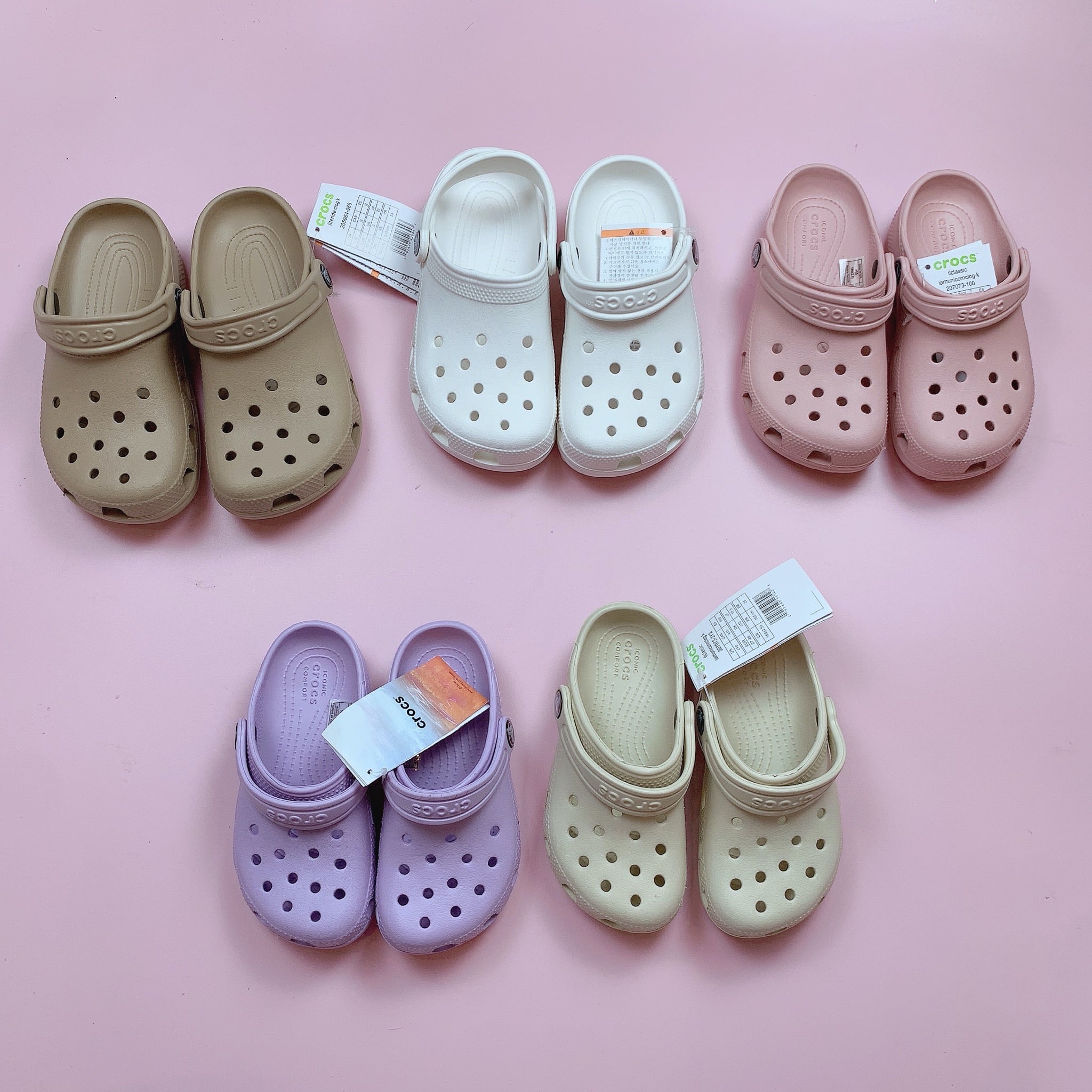 Sục Crocs basic trơn không chữ nhiều màu BTBG SHIN Baby Closet