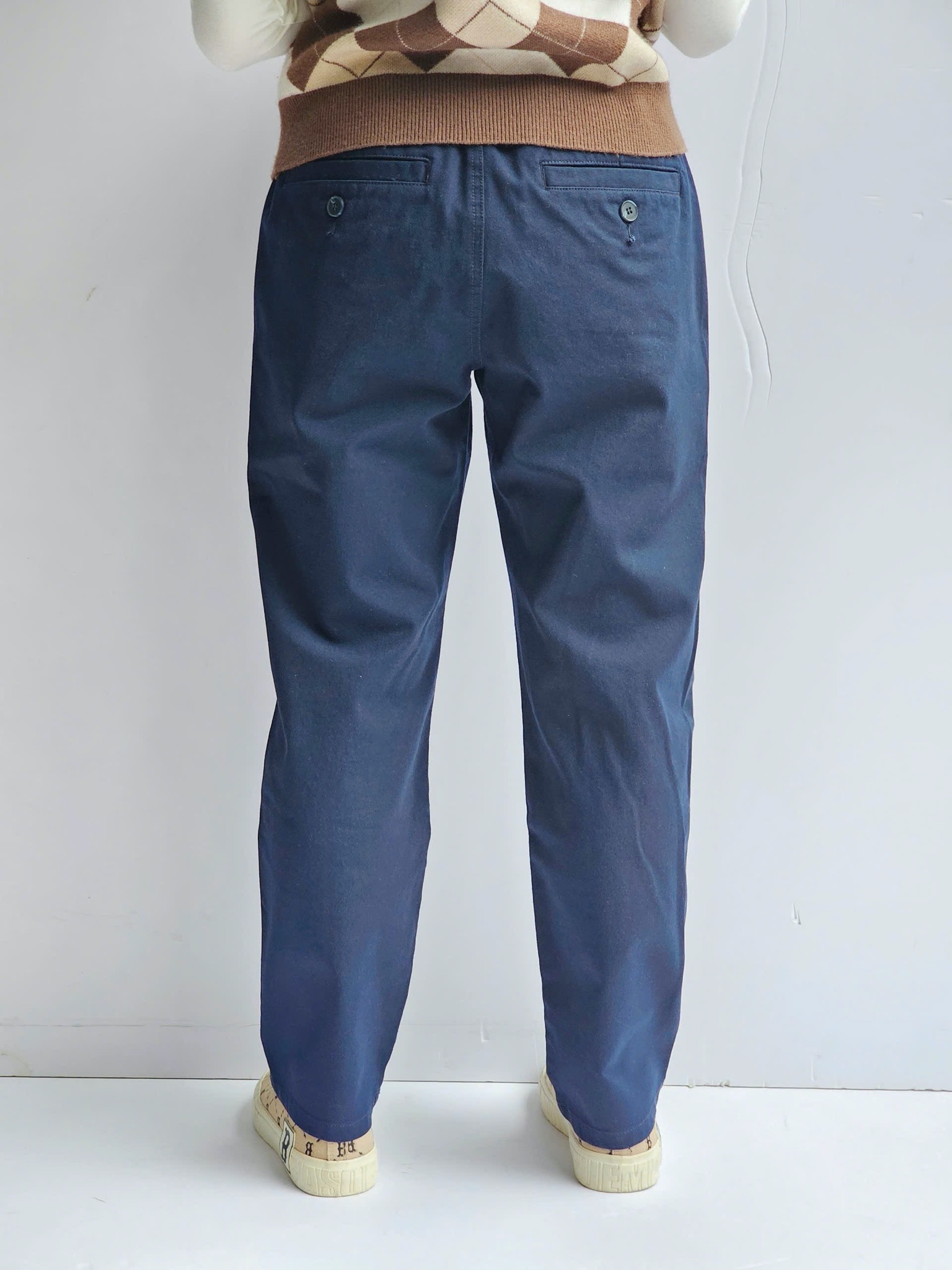 Quần kaki màu xanh navy đồng phục cho bé thêu Beemon Classic size 120 ...