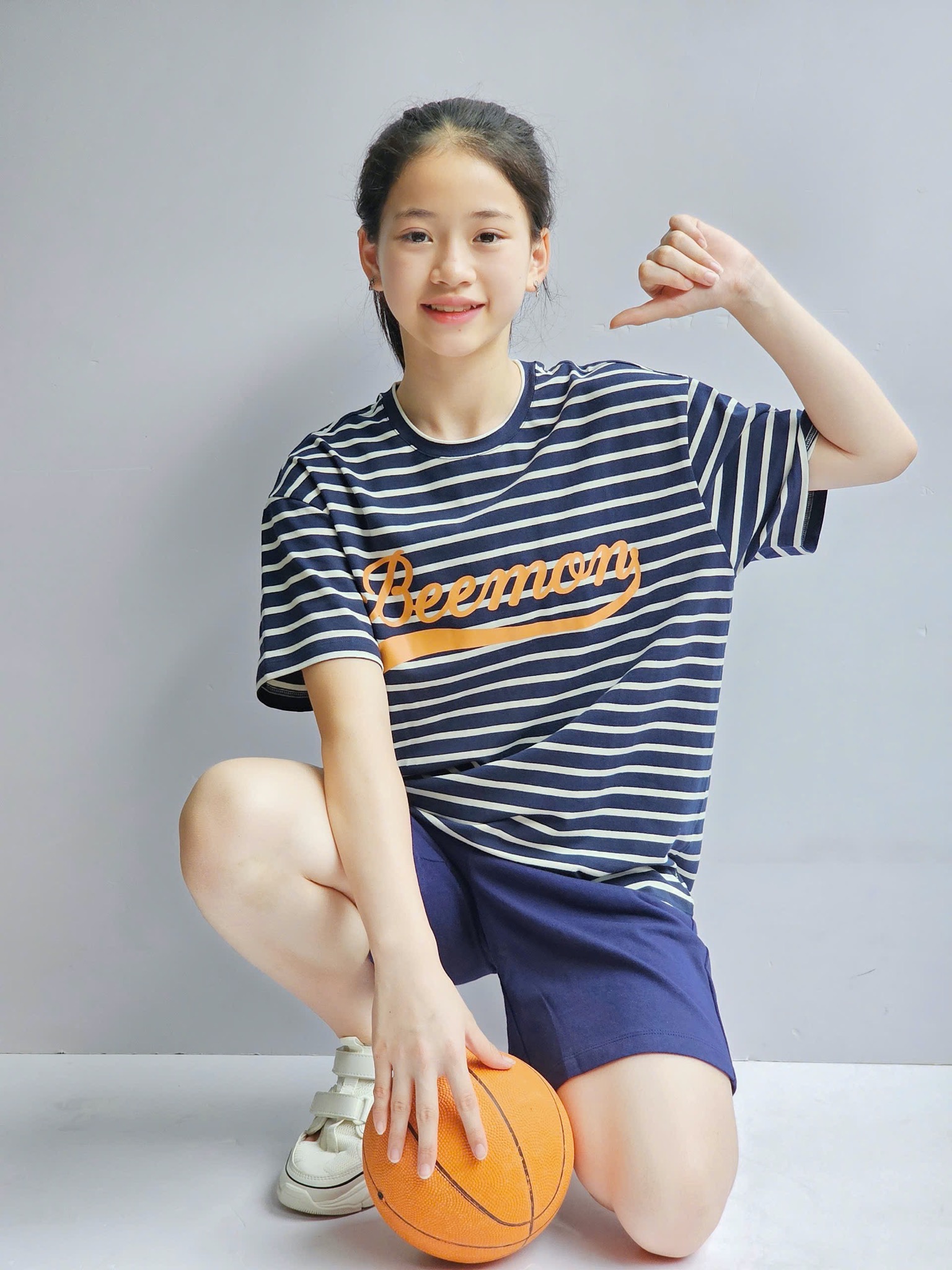 Bộ cotton Beemon kẻ ngang 2 màu dòng đại cho bé size 120-160 SHIN Baby ...