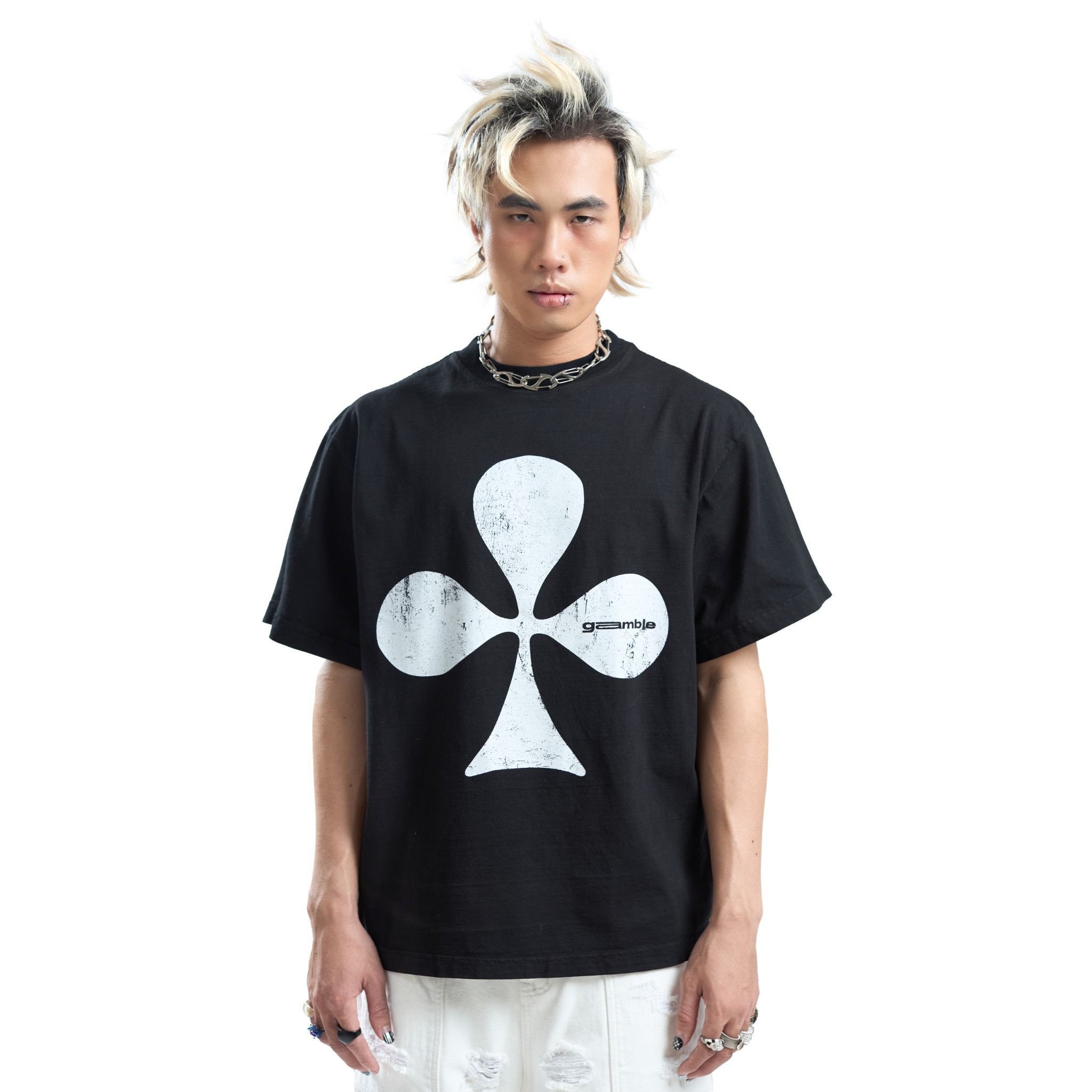 CLUB TEE / BLACK – GAMBLE WORLDWIDE