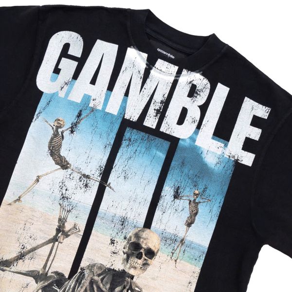 PEACHY TEE / BLACK – GAMBLE WORLDWIDE