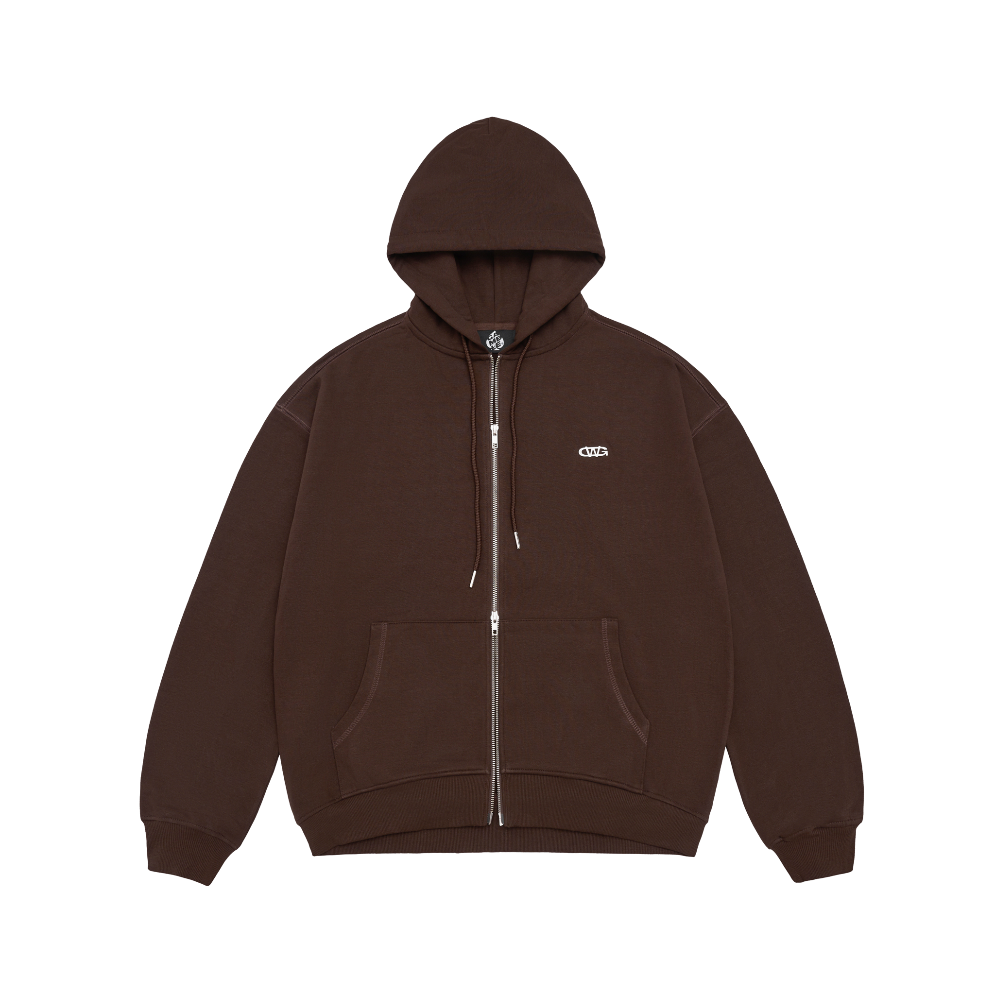 METAL FULL ZIP HOODIE / CHOCO – GAMBLE WORLDWIDE