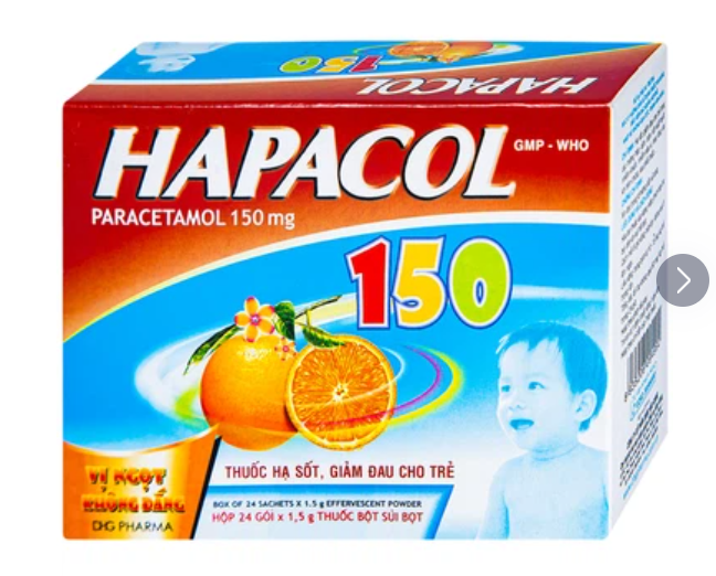 HAPACOL 150 (H/24 gói) - DHG – Nhà Thuốc Bệnh Viện