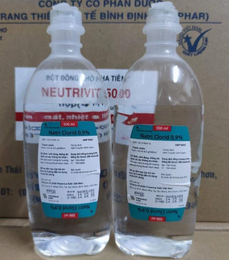 Nước muối NaCl 0.9% truyền Kabi 500ml – Nhà Thuốc Bệnh Viện