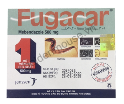 Fugacar không vị (hộp 1 vỉ x 1 viên) – Nhà Thuốc Bệnh Viện