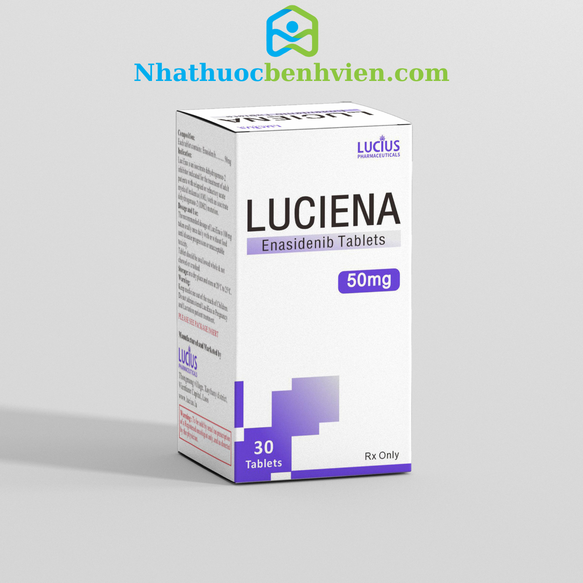 LUCIENA 50mg (hộp 30 viên) LUCIUS - Điều trị Bạch cầu – Nhà Thuốc Bệnh Viện