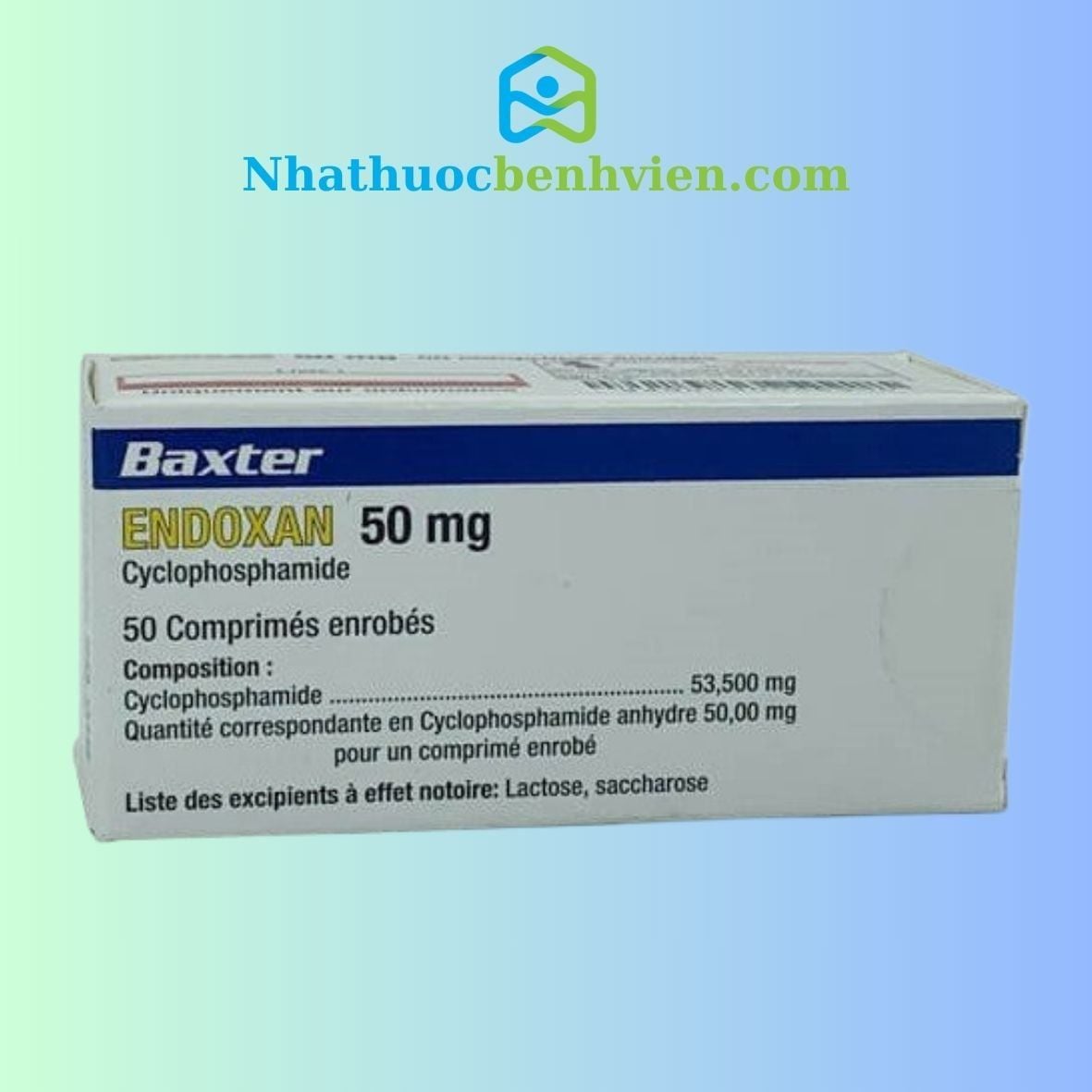 ENDOXAN 50MG ( Cyclophosphamid 50mg ) hộp 50 viên – Nhà Thuốc Bệnh Viện