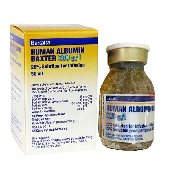 Albumin 20% Áo – Nhà Thuốc Bệnh Viện