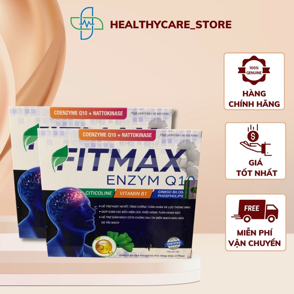 Fitmax Enzym Q10 - Hỗ trợ tăng tuần hoàn não và ngăn ngừa đột quỵ – Nhà ...