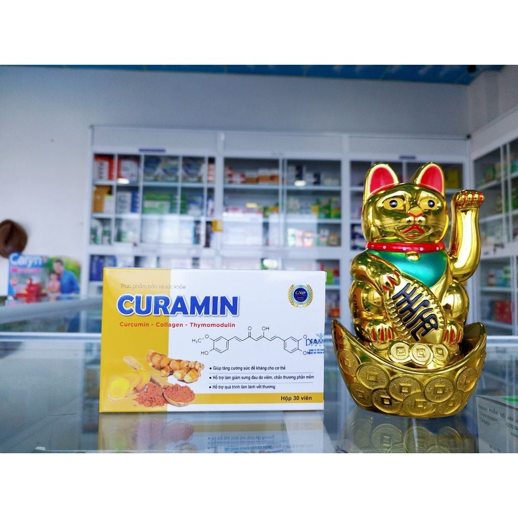 Viên nghệ Curamin làm lành vết thương, giảm sưng, mau lành chấn thương ...