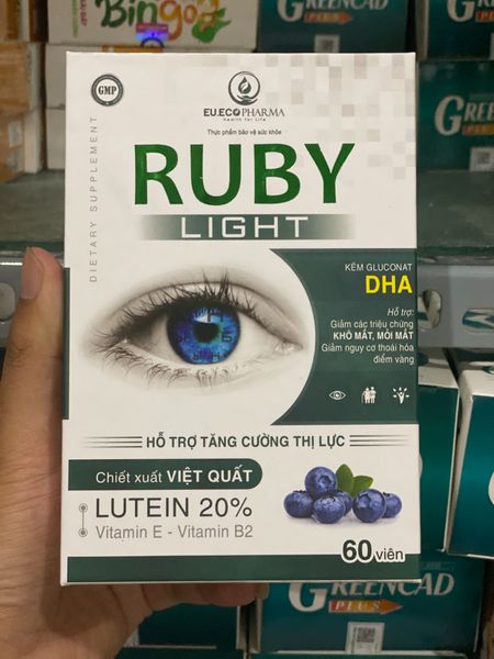 RUBY Light lọ 60 viên, giảm các triệu chứng khô mắt, mỏi mắt – Nhà ...