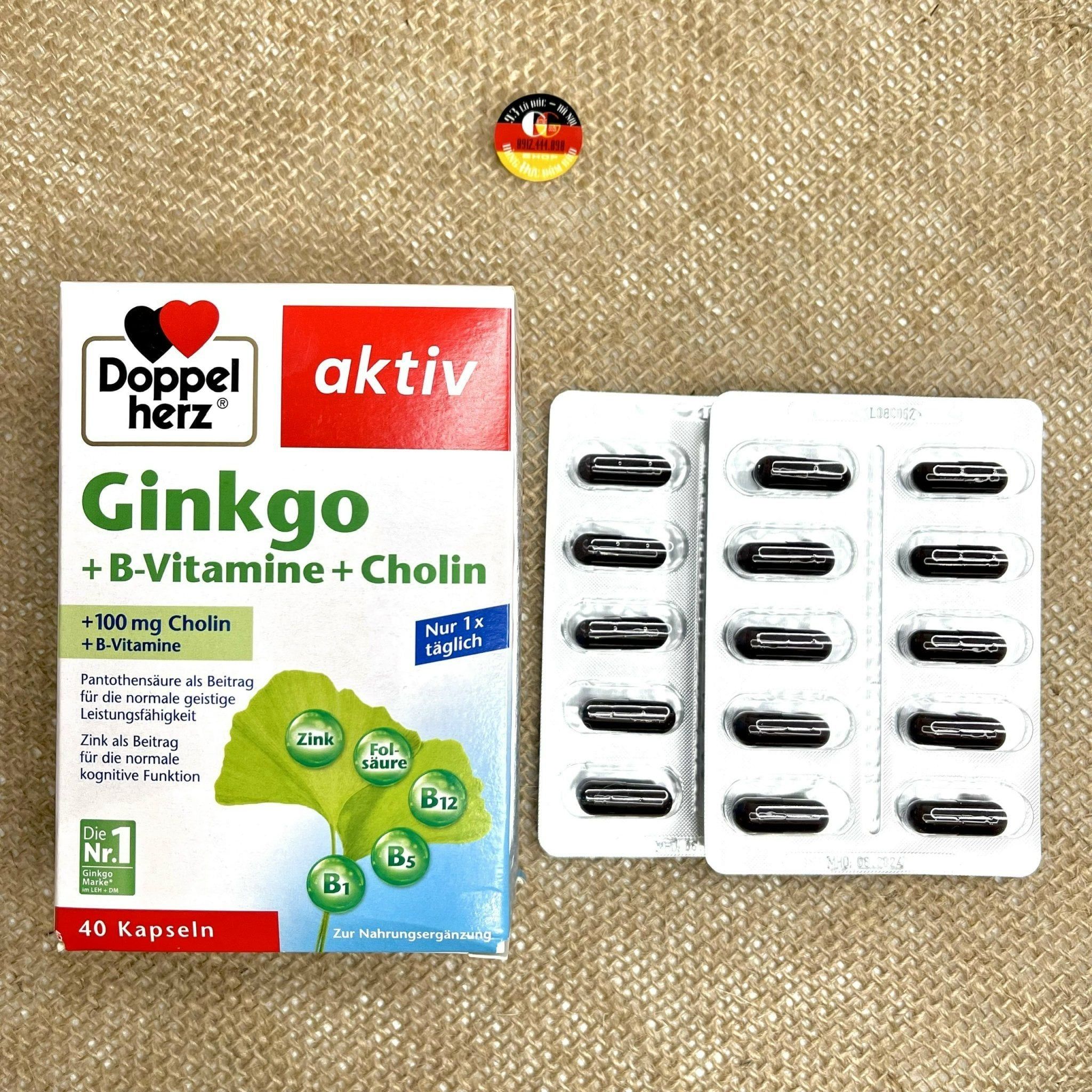 Thực phẩm bảo vệ sức khỏe Ginkgo + Vitamin B + Choline – Nhà Thuốc Bệnh ...