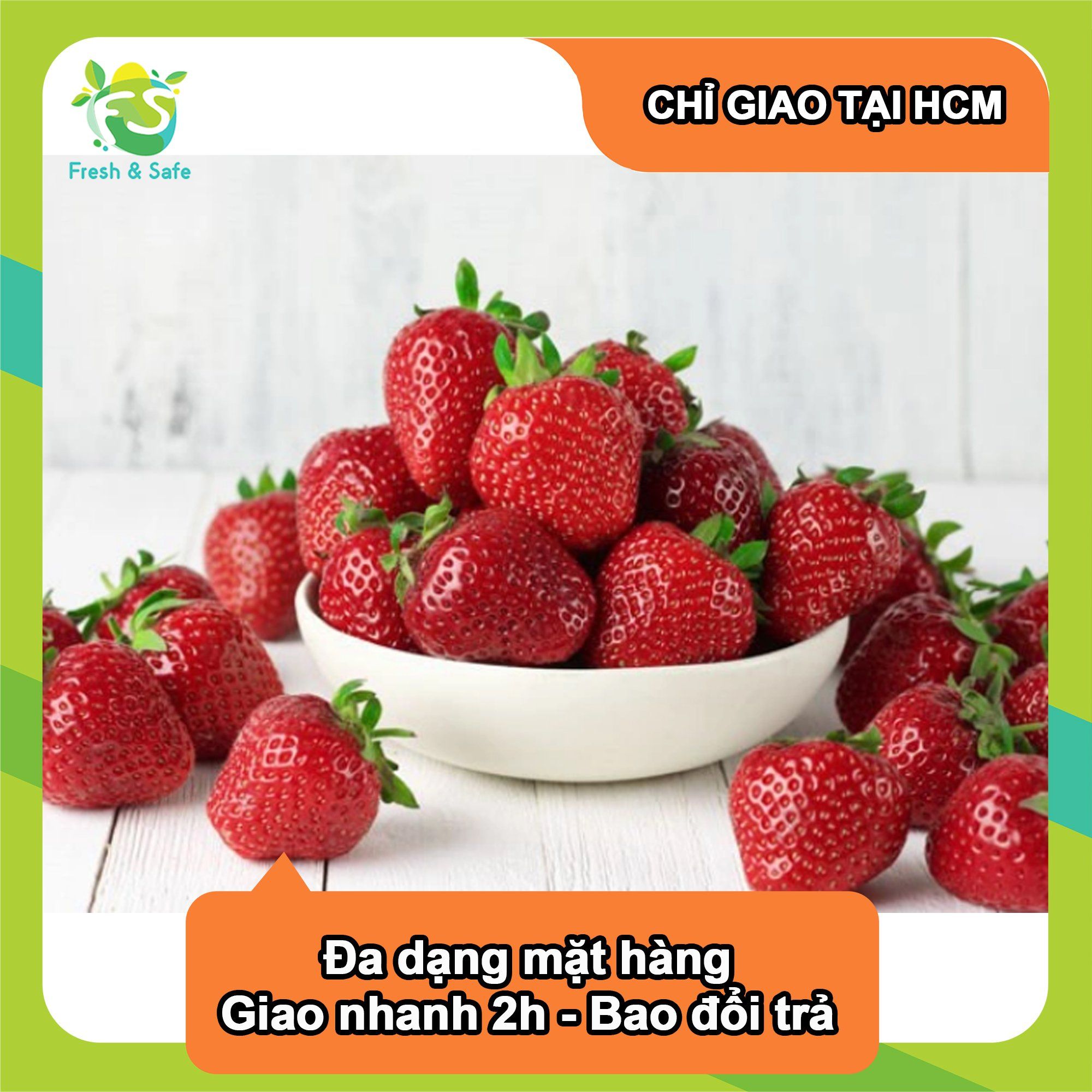 Dâu tây Đà Lạt - 2kg – CÔNG TY TNHH THỰC PHẨM AN TOÀN FS