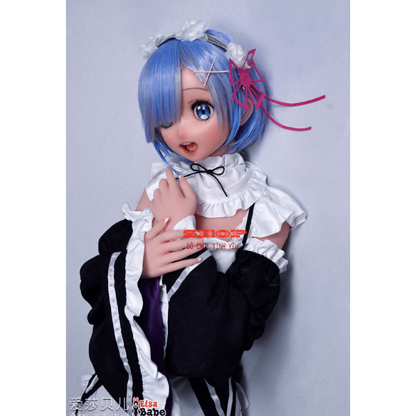 Búp Bê Tình Dục Anime Hoạt Hình Nhỏ Cosplay Hầu Gái Tóc Xanh