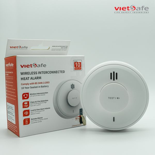 Wireless Interconnected Heat Alarm – Isafe