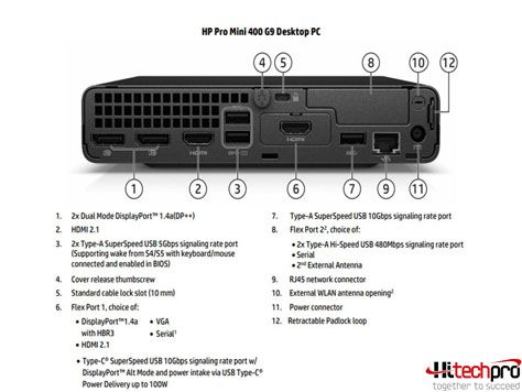 MÁY TÌNH ĐỂ BÀN HP PRO MINI 400 G9, I5 13500T,8GB DDR4 3200, SSD 256GB ...