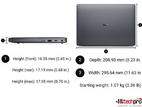 DELL PRO 13 PREMIUM PA13250 | ULTRA 7 268V VPRO® | 32GB LPDDR5X RAM ...