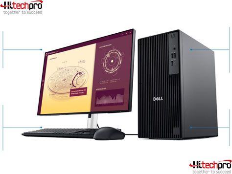 DELL PRO TOWER QCT1255 DESKTOP (CHIP AMD) PC | AMD RYZEN™ 3 PRO 8300G – Hitechpro